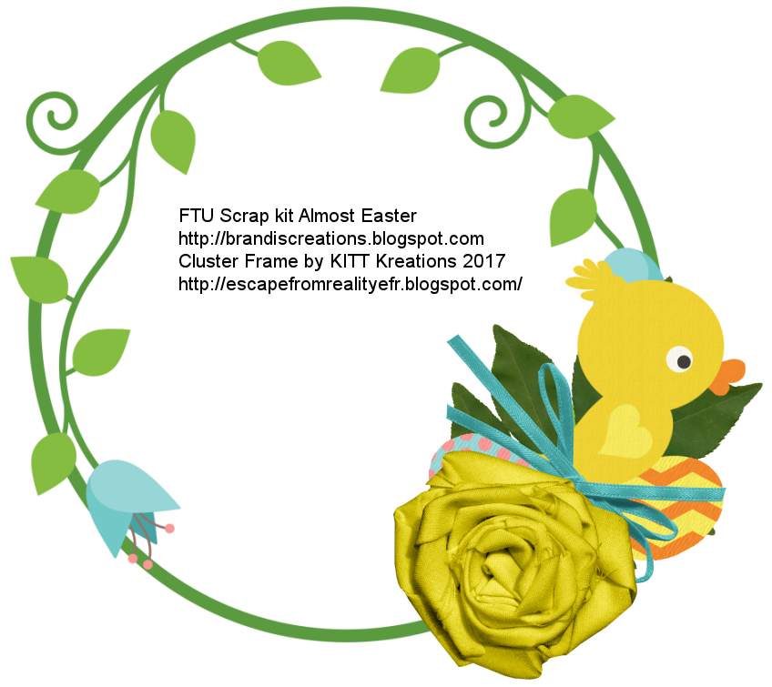 Escape From Reality Blog: FTU 'Almost Easter' Cluster & Cluster Frames