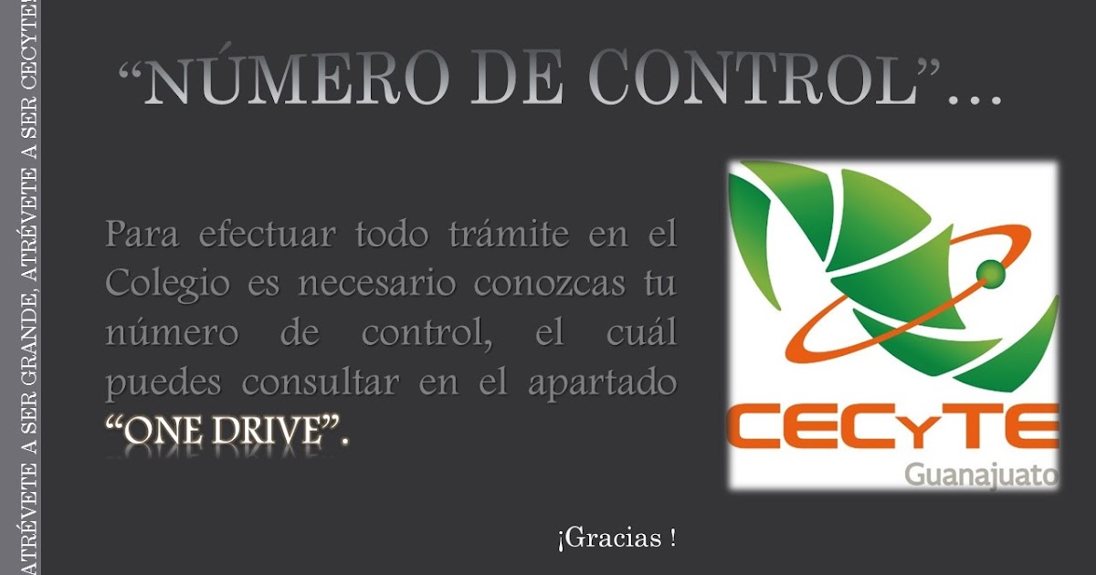CECyTE Guanajuato, Plantel Irapuato: CONSULTA TU NÚMERO DE CONTROL