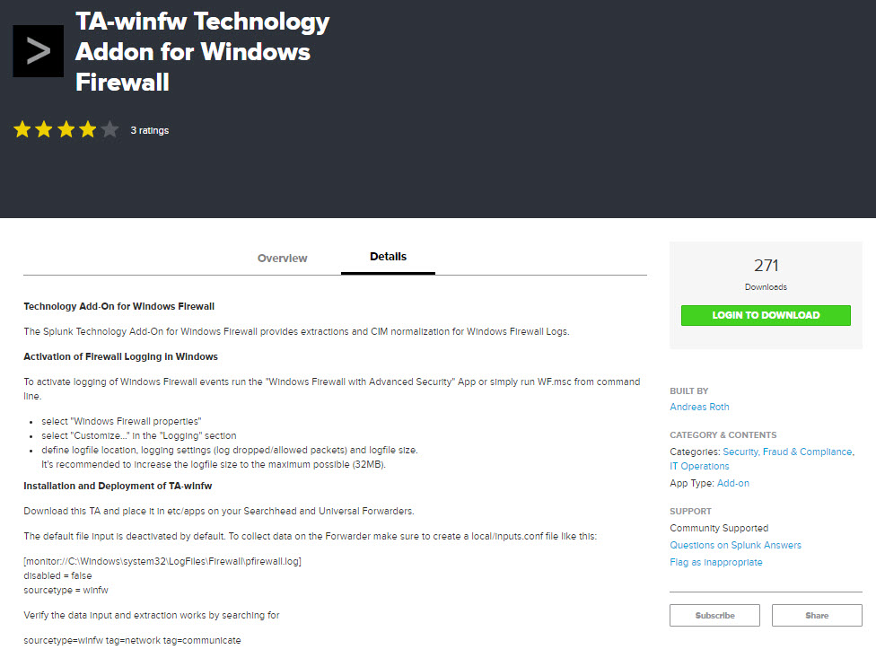 Securitysynapse Parsing And Displaying Windows Firewall Data In Splunk