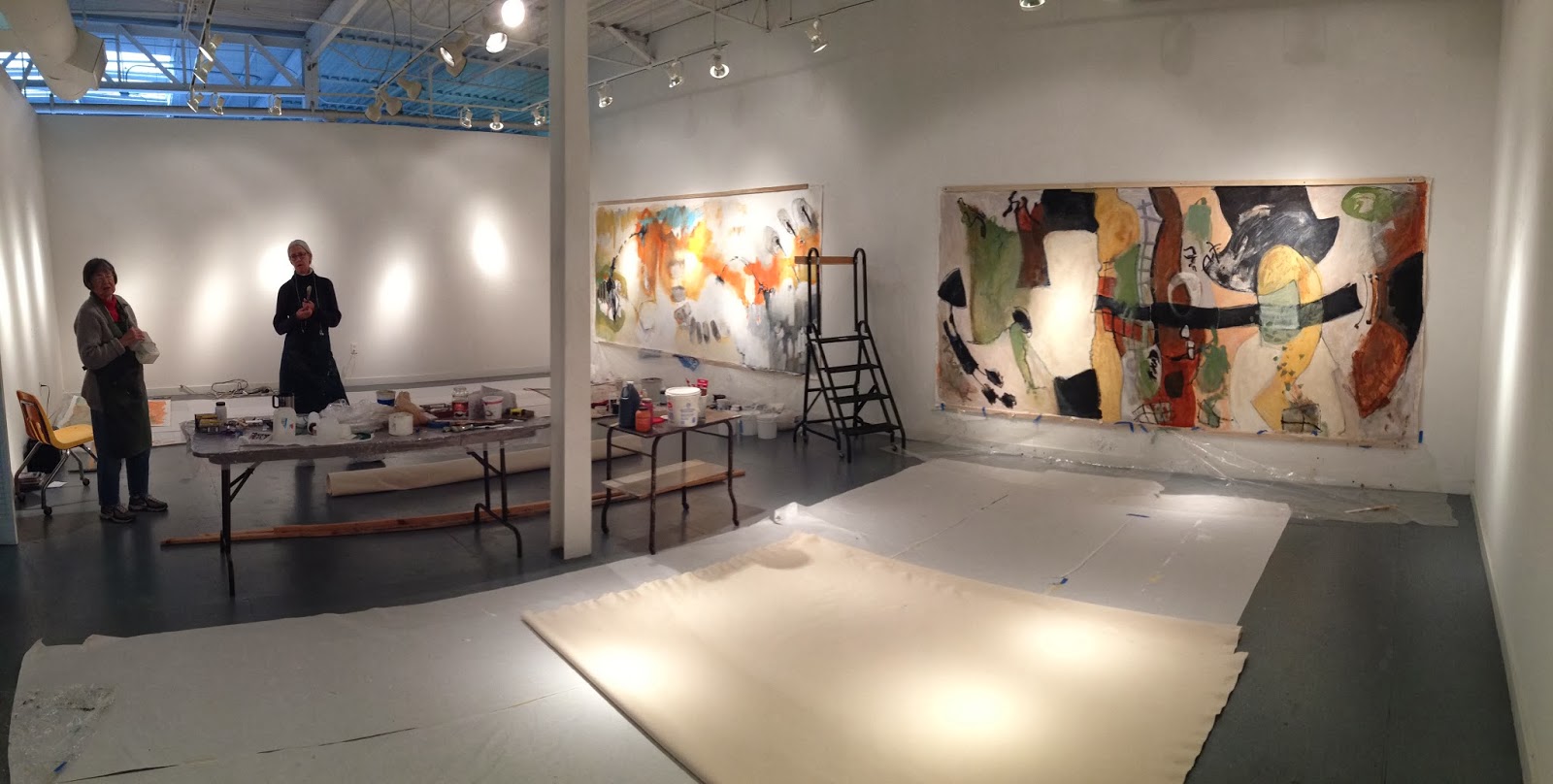 if ART Gallery: LAURA SPONG & EILEEN BLYTH The Big Paint Installation ...