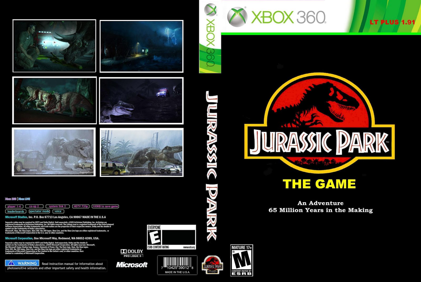 Capa Jurassic Park The Gamecovers Filmes