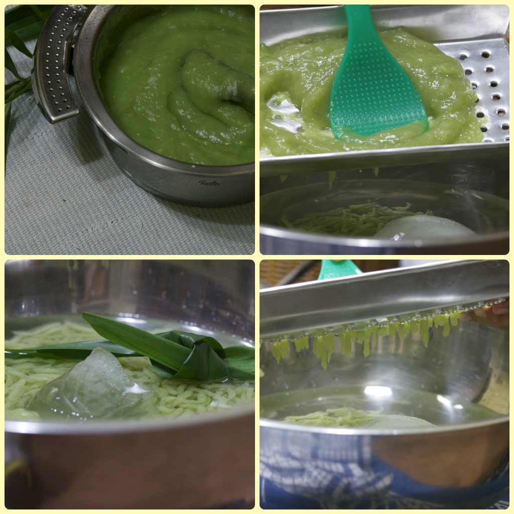 Indonesian Medan Food: Membuat Cendol ( Making Cendol )
