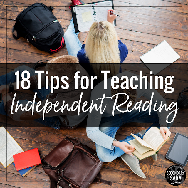 15 Tips for Pulling off Independent Reading Programs | SECONDARY SARA