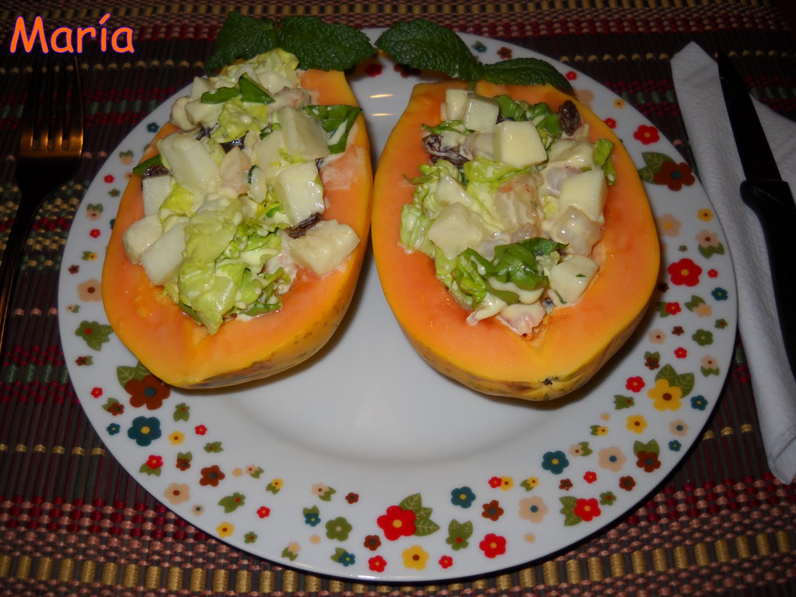 EN LA COCINA: PAPAYA RELLENA