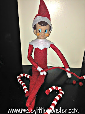 Elf on the shelf ideas - Messy Little Monster