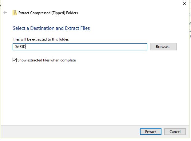Get the Install.esd file or future purposes in Windows 10
