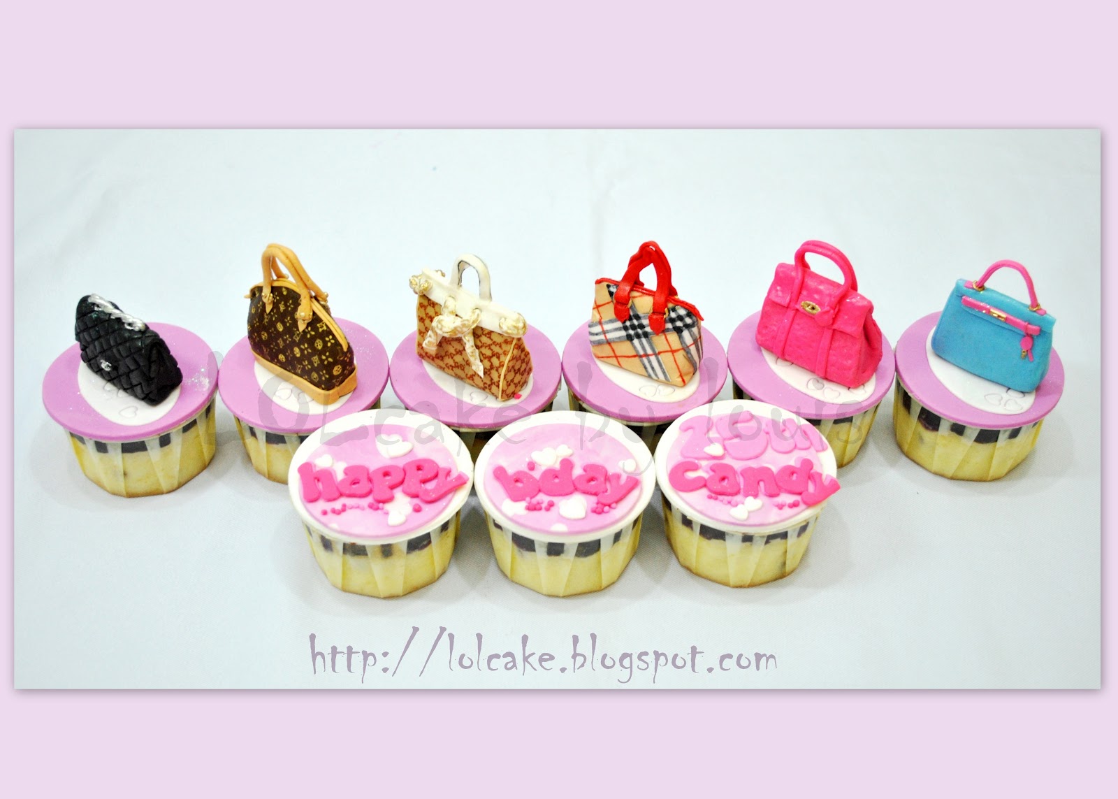LOLcake: Mini Handbag Cupcakes