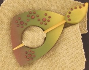 How to Make a Polymer Clay Shawl or Hair Pin Tutorial / The Beading Gem