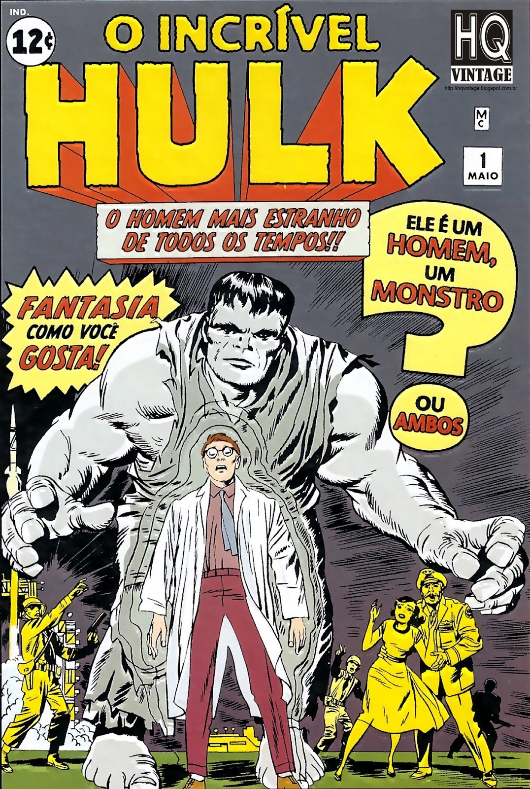 Gibis Clássicos: Incrível Hulk v1 001 [Versão Blog HQ Vintage!]