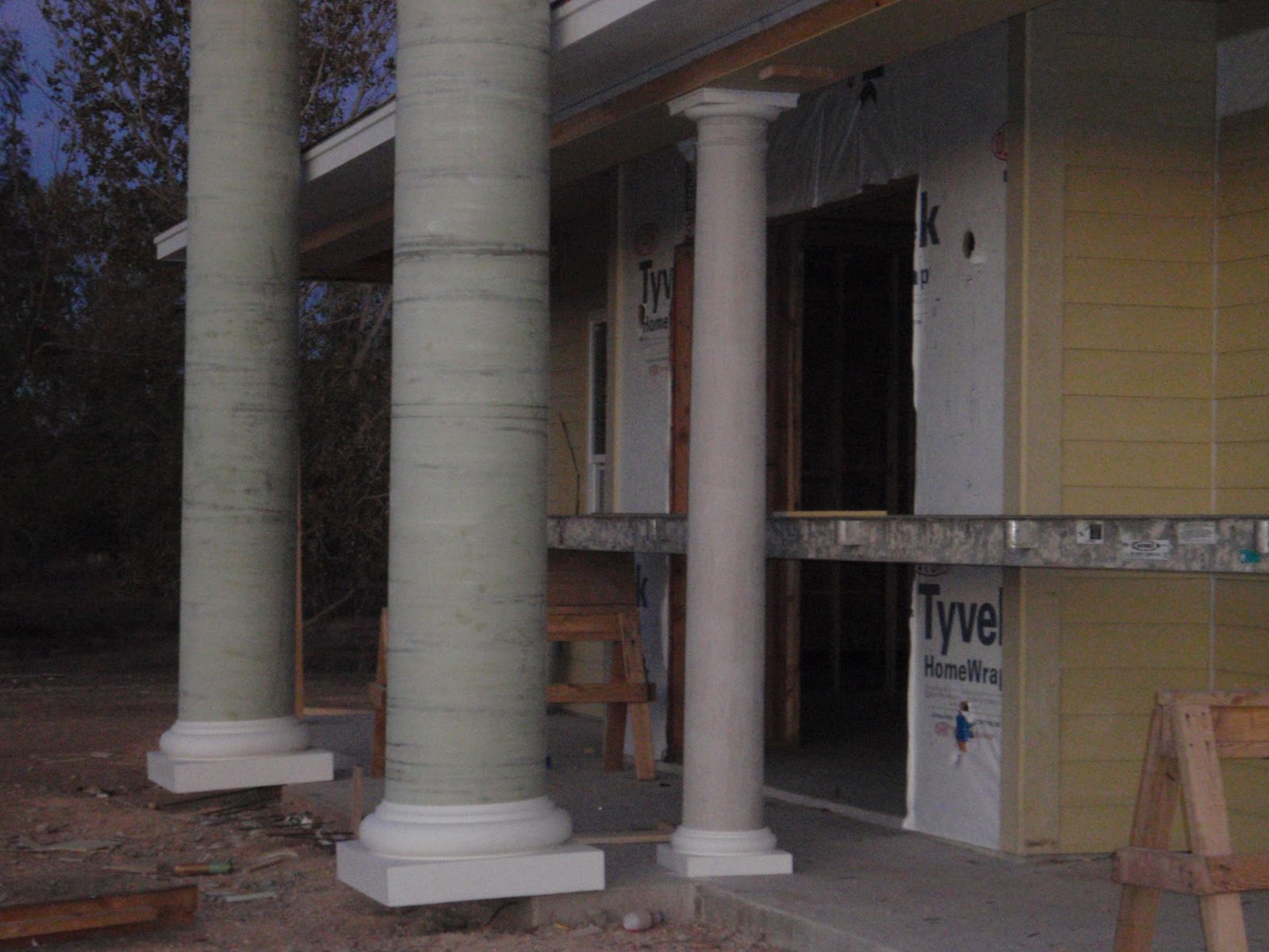 Macey House Project 2011-12: Columns, Roof and Front Entrance