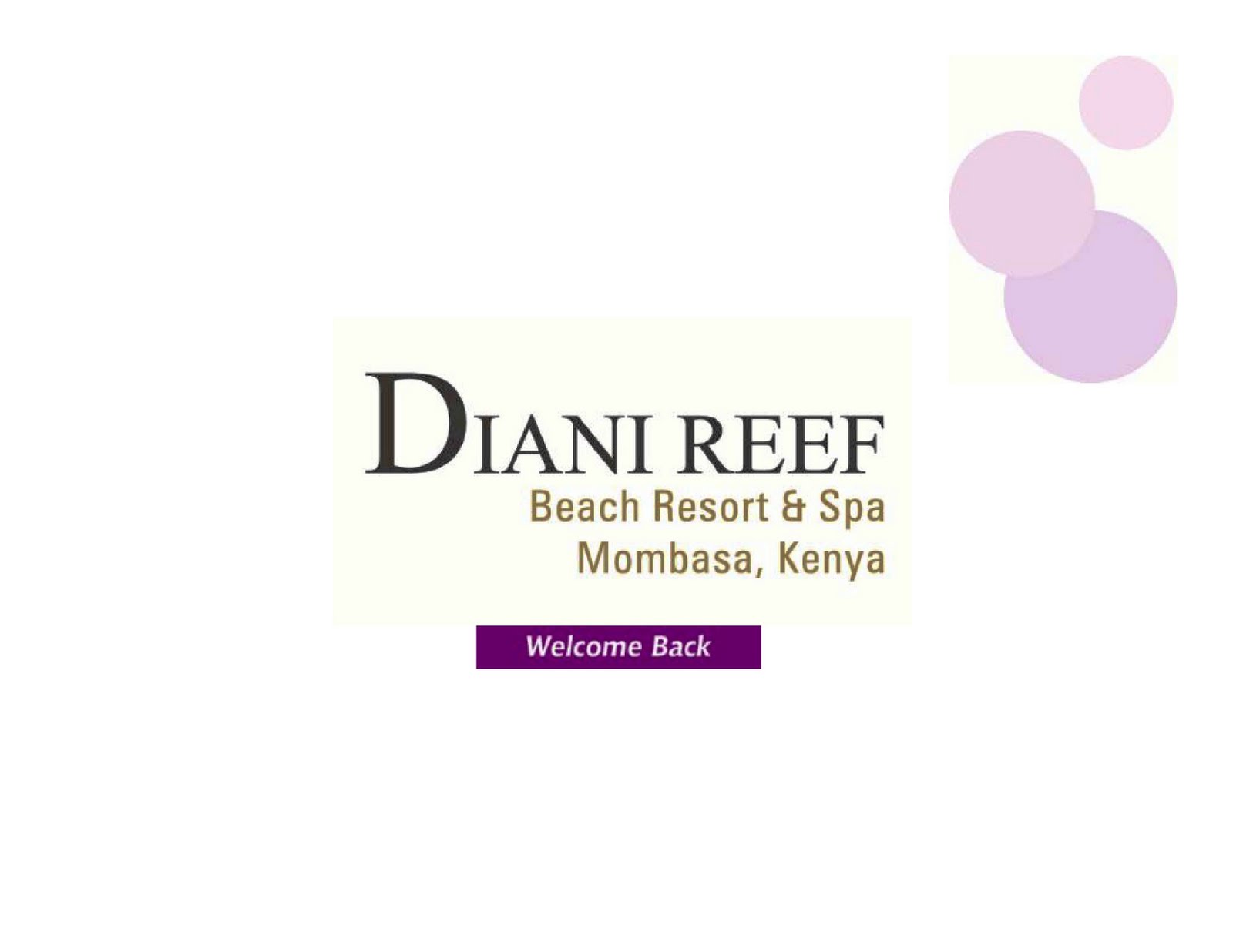 DIANI REEF BEACH RESORT & SPA: DBRS E-Brochure