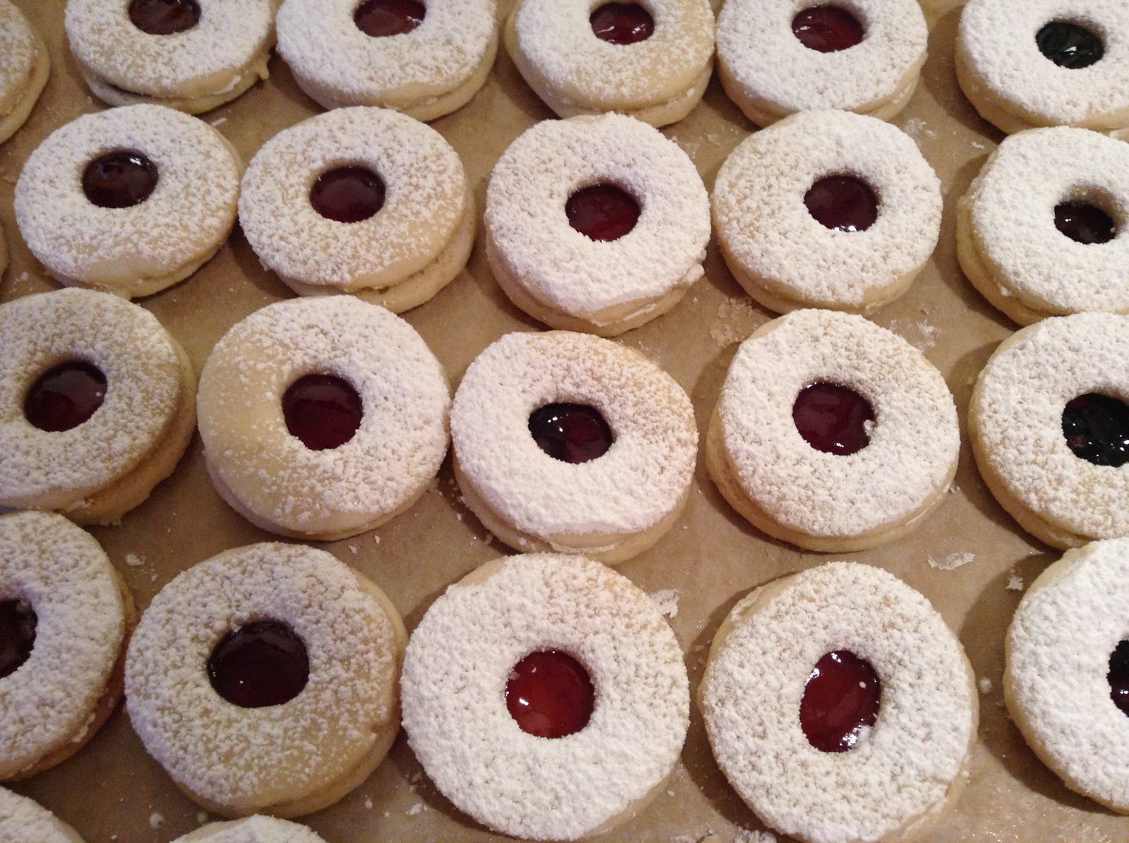 Betty's Kitchen Fare: Chocolate Peppermint Linzer Cookies