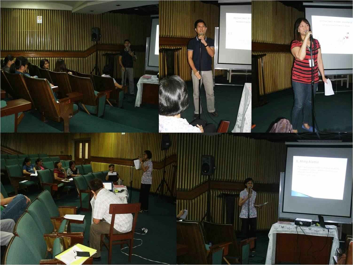 Program for Deaf Learners: Expected Roles Inside a Mainstreamed ...