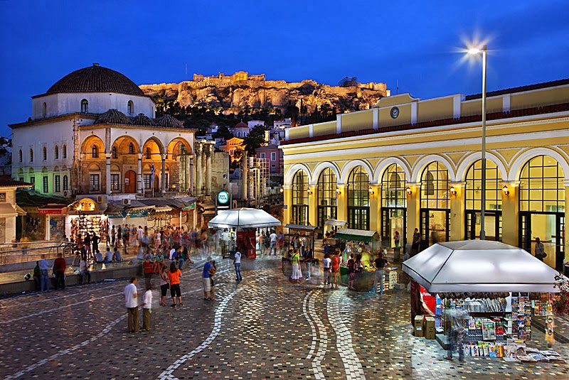 VIAJES EN LA MOCHILA: 75.- LA PLAZA MONASTIRAKI (ATENAS, GRECIA)
