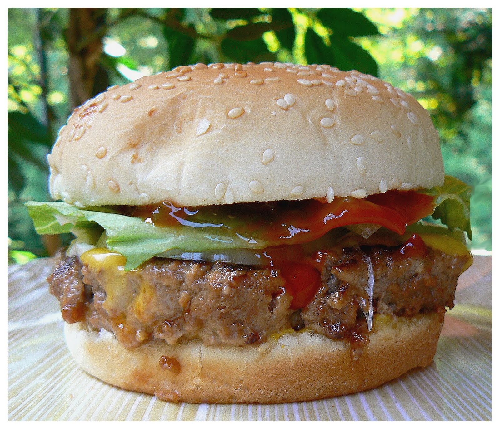 Le palais gourmand: Hamburger au fromage