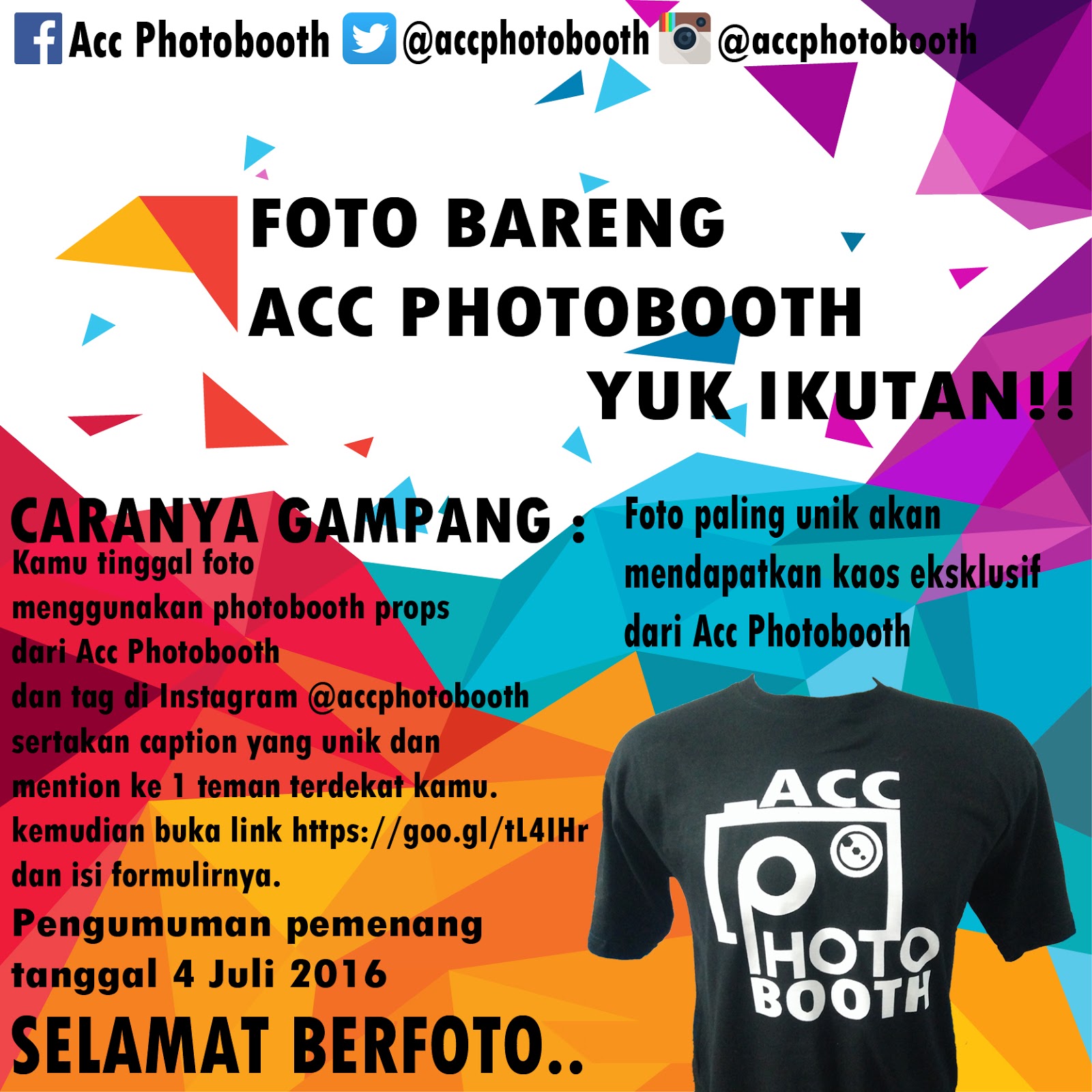 Foto Bareng Acc Photobooth | Acc Photobooth