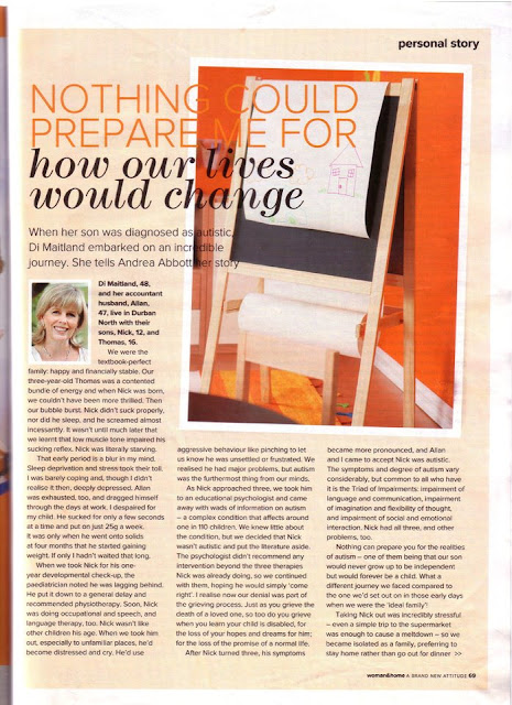 Bright Side of Life!: Magazine article - my personal story!