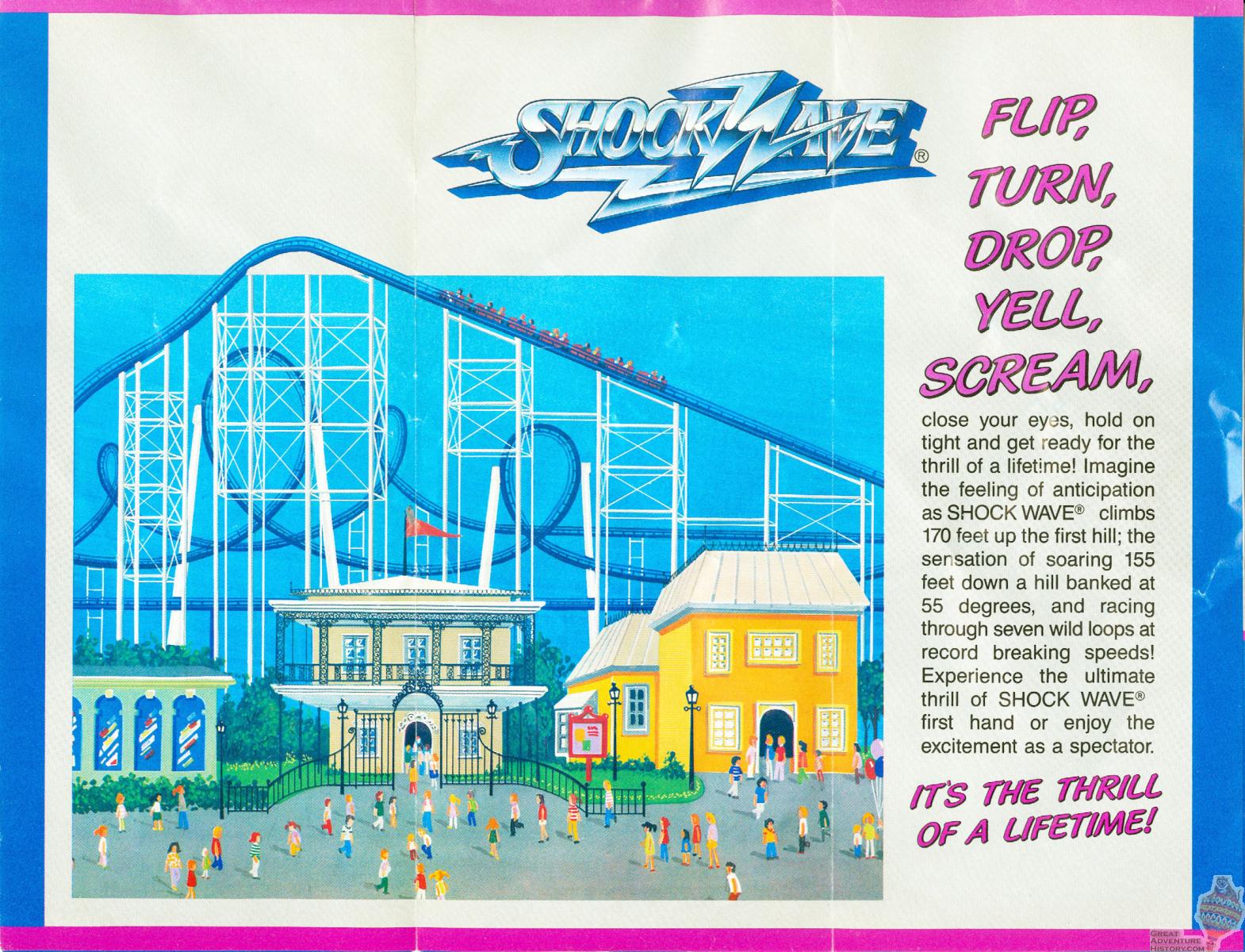 Theme Park Nostalgia: Shockwave (Six Flags Great America) June 3, 1988 ...