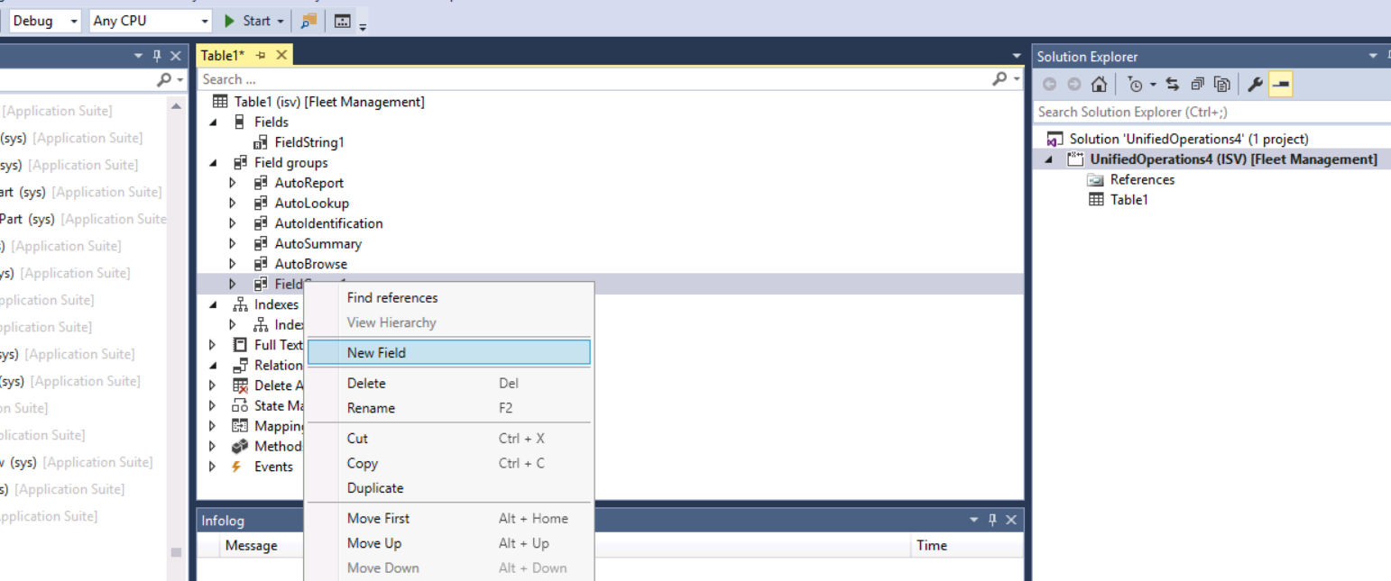 How To Create Table In Dynamics 365
