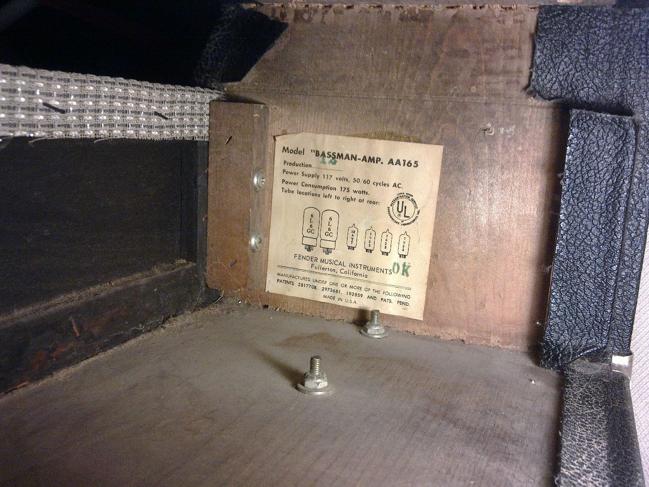 Paul P's Amps: AB165 Bassman Refurbishment & Modification