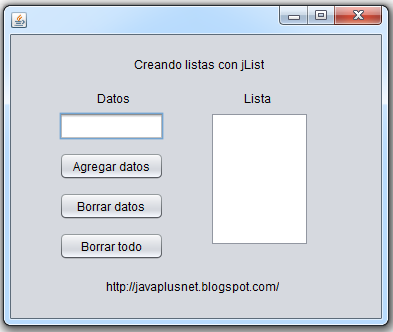 Java + Netbeans.: Creando listas con Jlist.