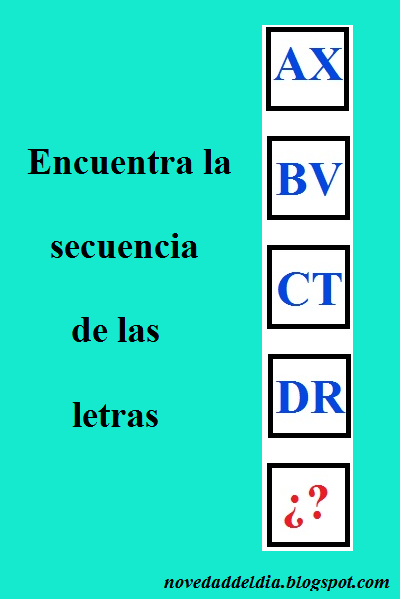 ¿SABÍAS QUE?: Descubre la secuencia de las letras