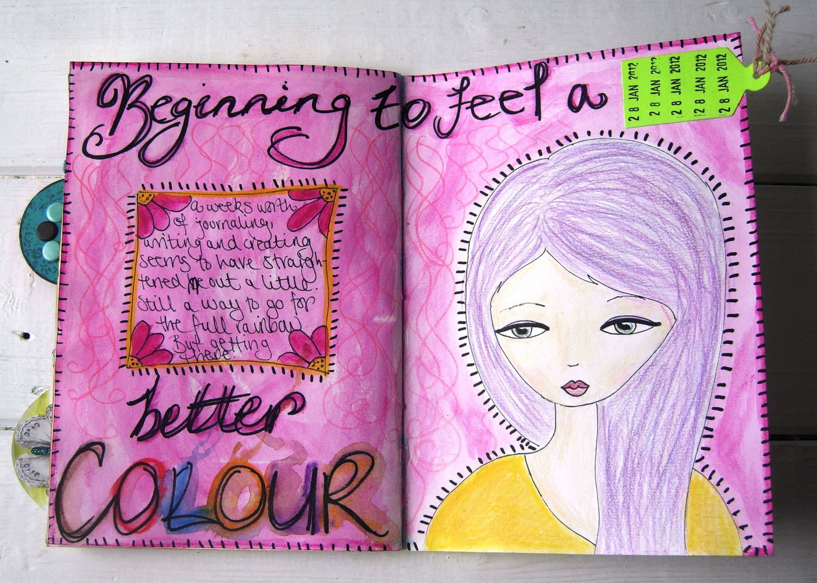 Jennibellie Studio: 3 Journal Pages and 3 Tutorials
