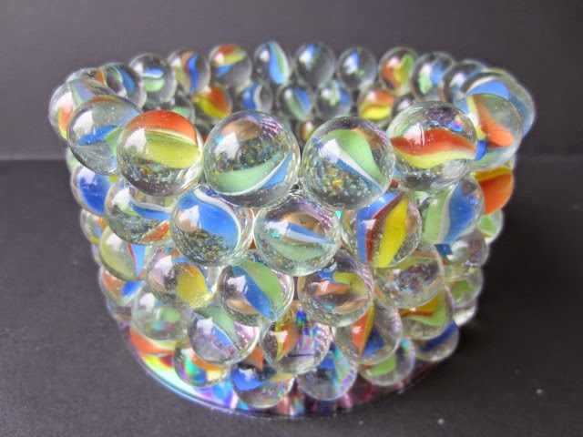 Sanne Kreativ: Glasmurmel-Licht