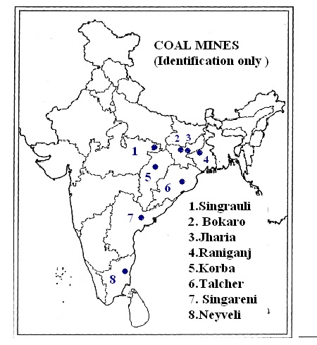 geography: MINERAL &POWER RESOURCES MAP -1 (for identification only )