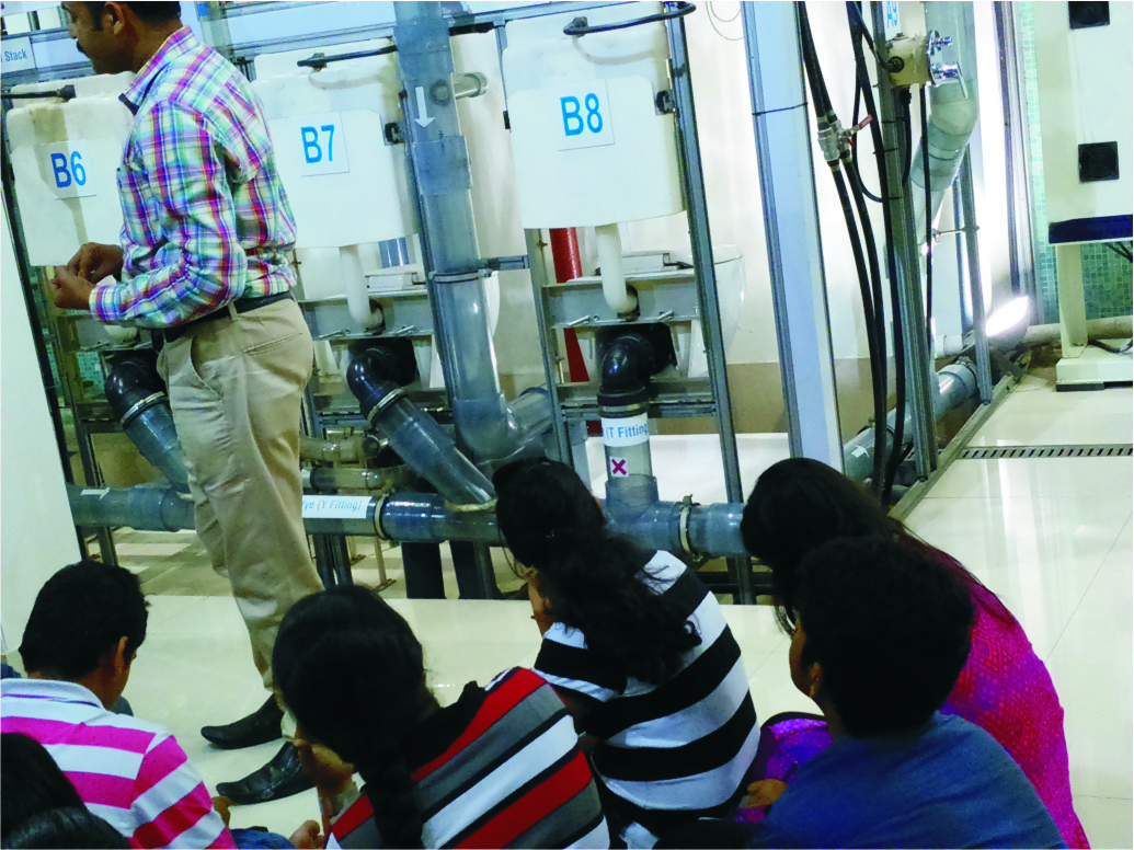 PVP College of Architecture, Pune.: Site Visit : Plumbing Lab, COEP, Pune