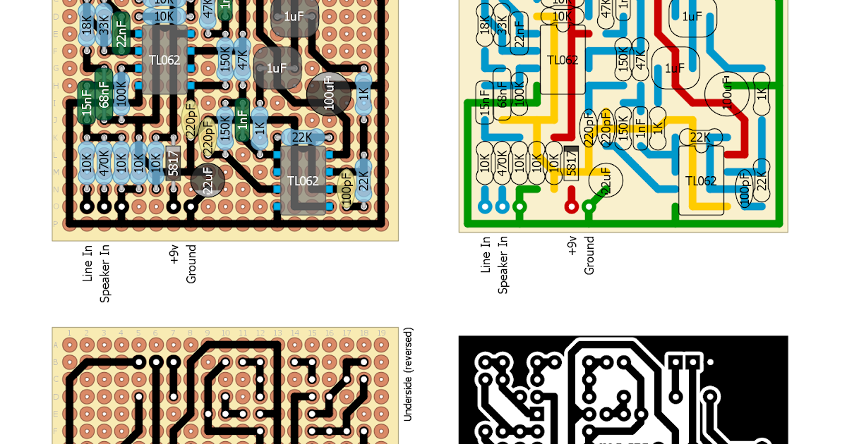 Perf and PCB Effects Layouts: Hughes & Kettner Red Box Mk. II