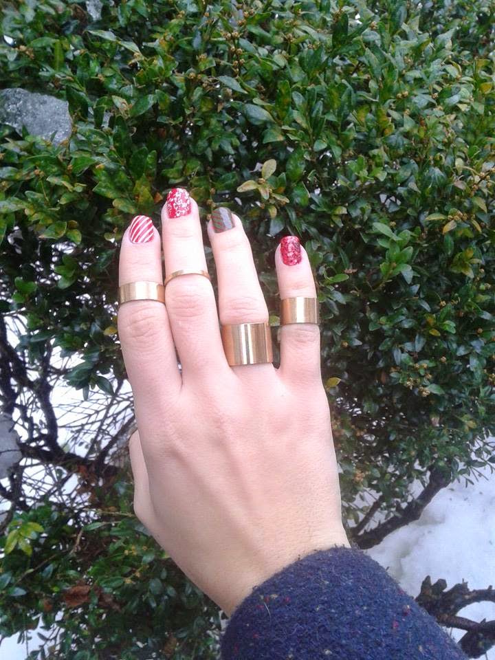 Gilded Feathers: Inele midi- Model 7- Pret 20 Lei