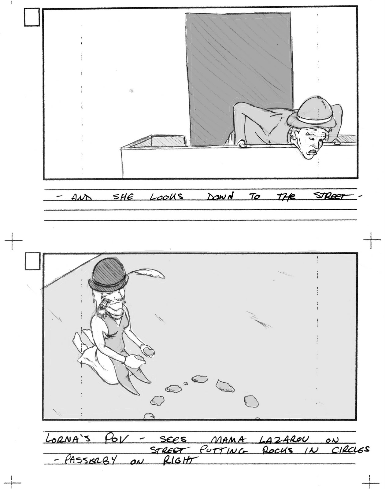 OD Toons: Portfolio: The Shadow Storyboards
