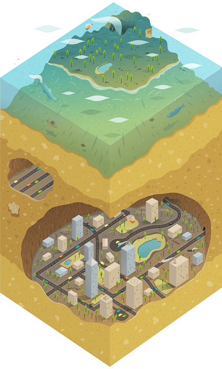 Las ilustraciones vectoriales de Alex Mathers - Área Visual