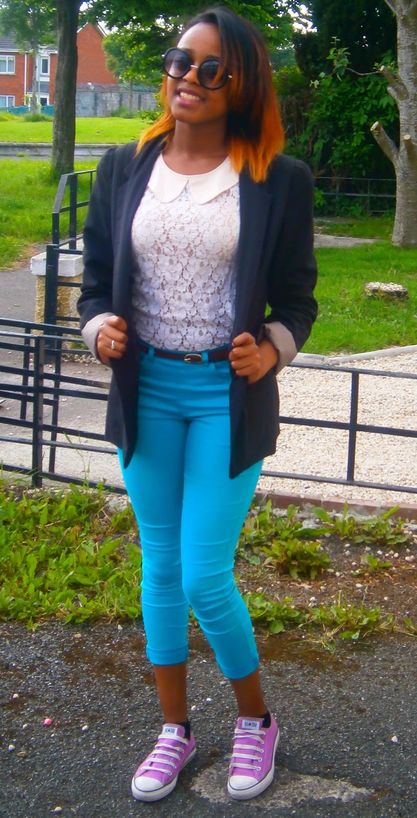 Solamente.Belíssima.: |OOTD| Pink Converse