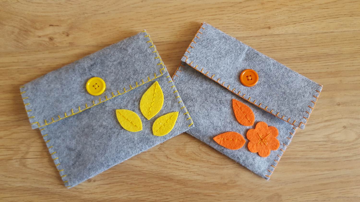 Embellished felt pouches |Keeping it Real