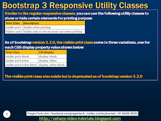 Sql server, .net and c# video tutorial: Bootstrap 3 responsive utility ...