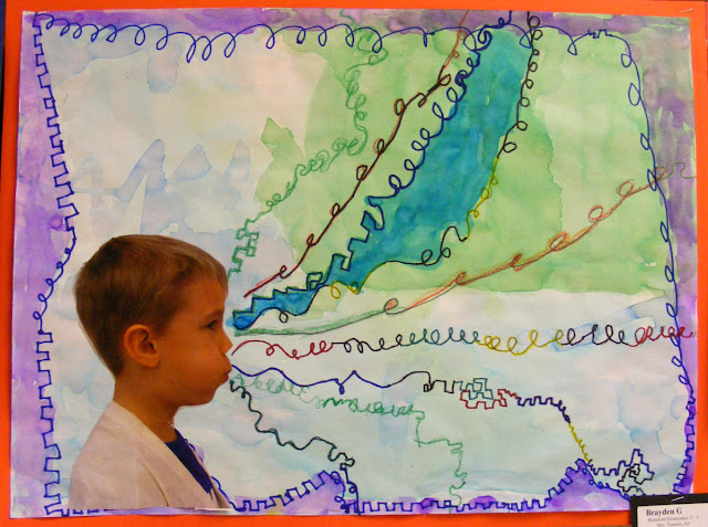 Suffield Elementary Art Blog!: 2nd Grade Line Studies