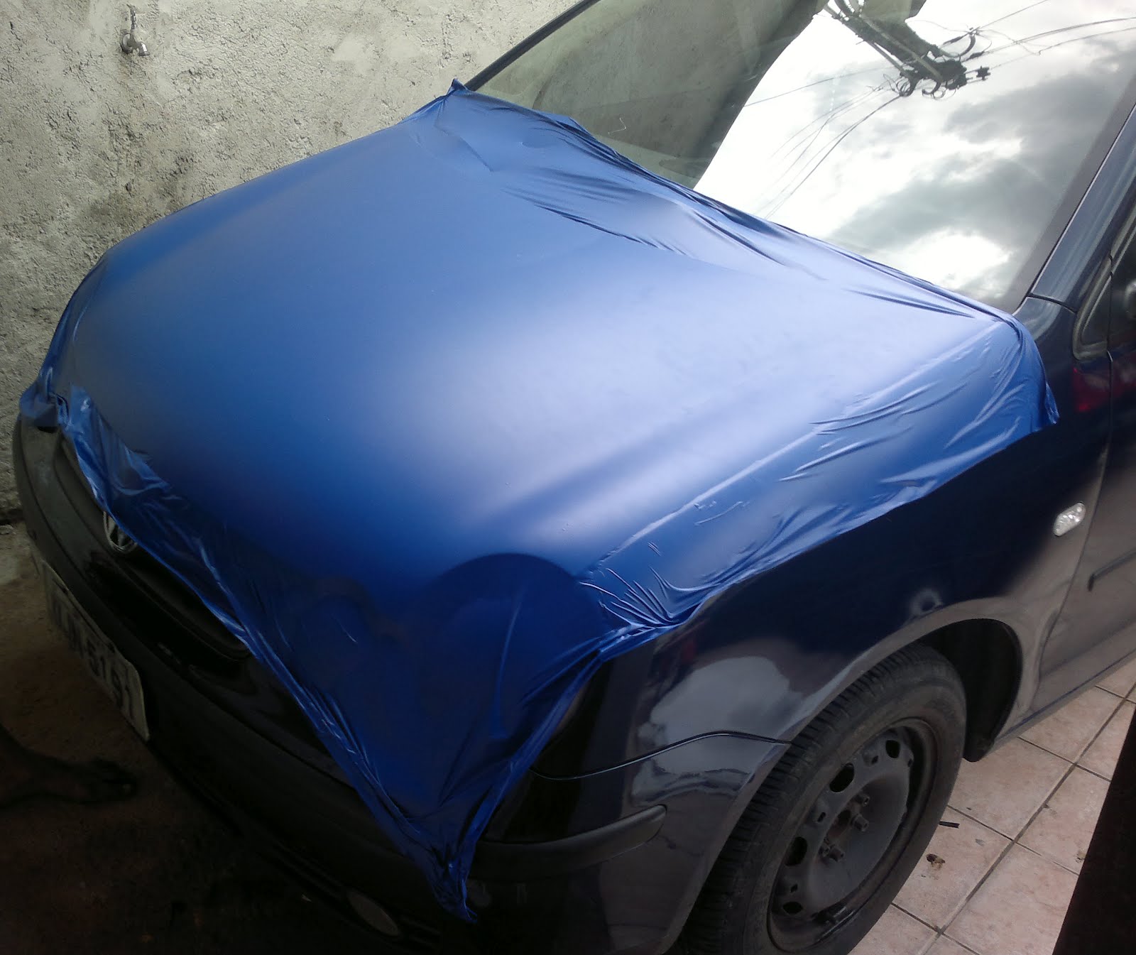 MP Envelopamento Automotivo: Envelopamento Polo Hatch - Azul Fosco e ...