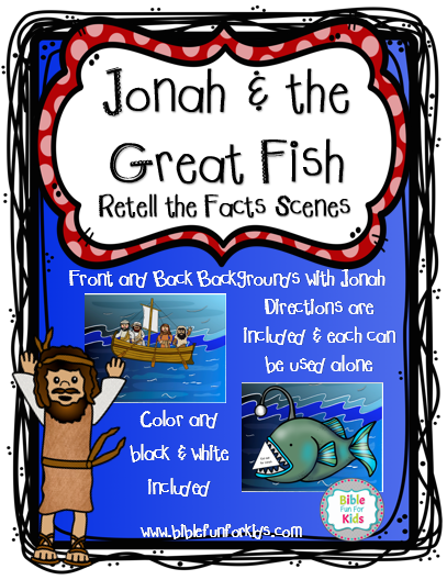 Jonah's Journey Match-It Game & Task Cards | Bible Fun For Kids