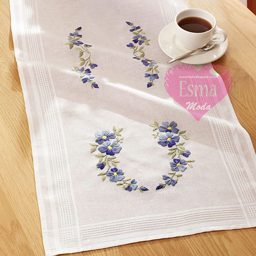 Kanaviçe Masa Örtüsü ve Runner Örnekleri | EsmaModa