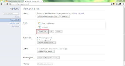 Google Chrome: How to use different acconts in Google Chrome?