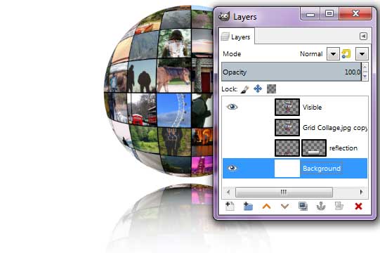 Photo Effect: How to Create a Spherical Collage in GIMP