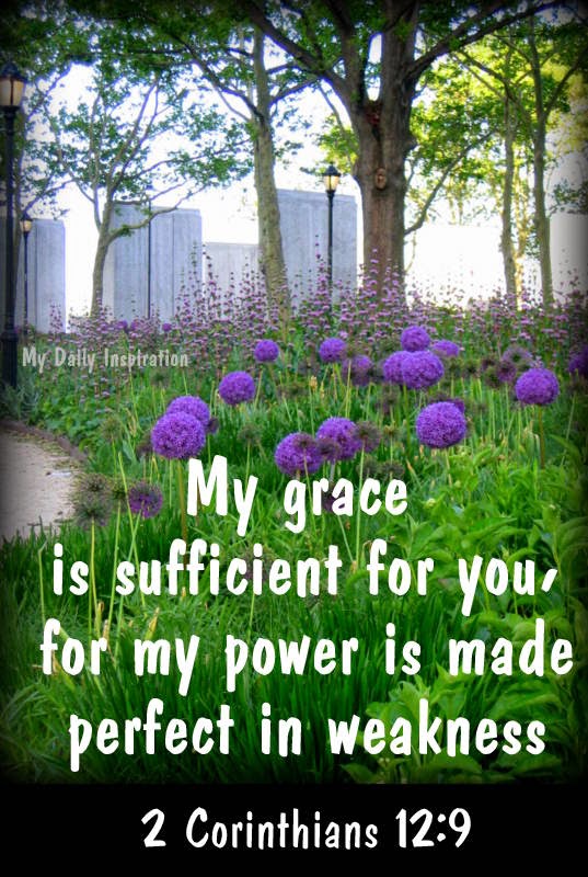 My grace is sufficient for you