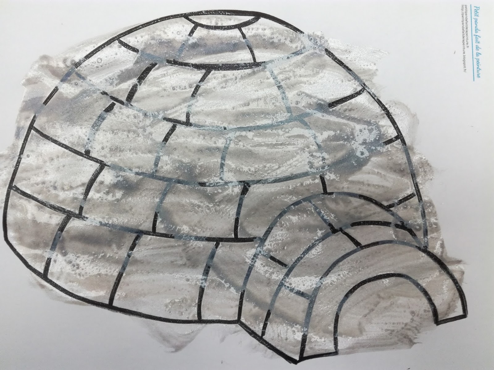 Petit Panda fait de la peinture: THEME HIVER : UN IGLOO A LA PEINTURE ...