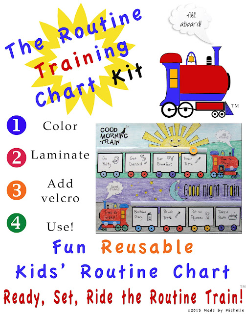 "Made By Michelle" Store: {NEW!!} Routine TRAINing Chart DIY Kit