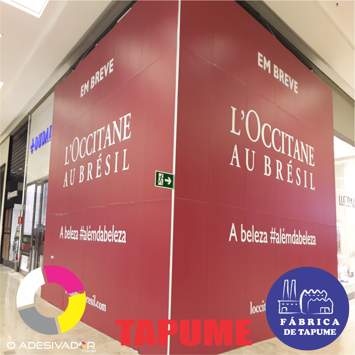TAPUMES PARA LOJAS PARA OBRAS EM SHOPPINGS