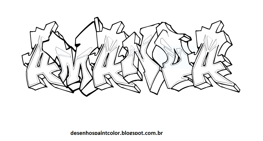 The Name Amanda In Graffiti Coloring Pages Coloring Pages