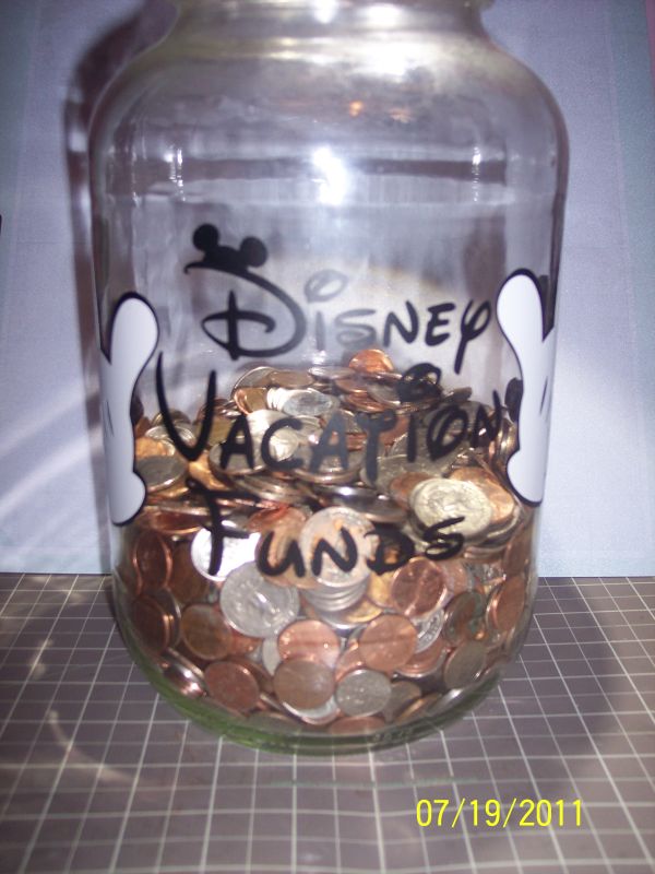 ~Sweet Paper Treats~: ~Our Disney Vacation Fund Jar~