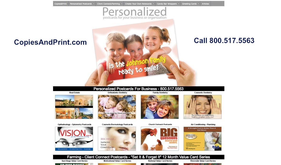 Copies And Print Personalized Postcard Marketing: Welcome to Copies And ...
